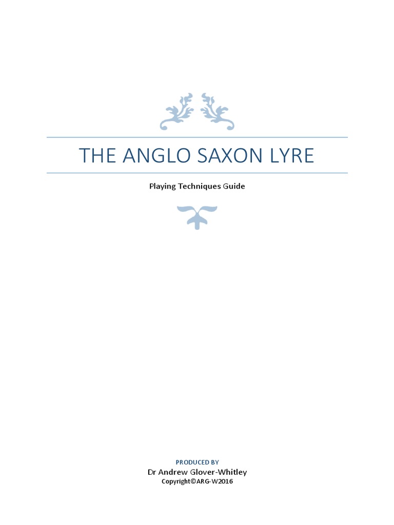 Anglo Saxon Lyre Notes Approaching The Instrument | PDF | String ...