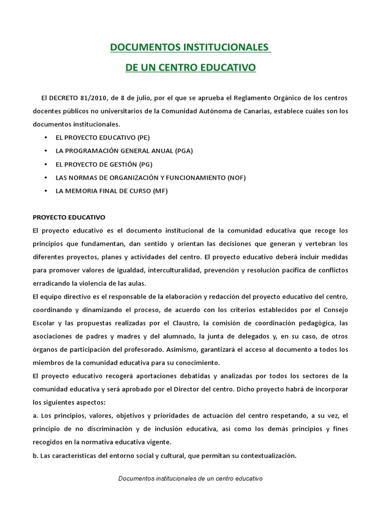 Documentos Institucionales | PDF | Evaluación | Plan de estudios