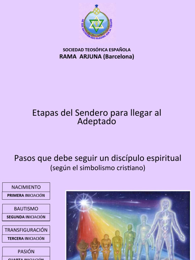 Etapas del Sendero Espiritual hacia el Adeptado según la Sociedad Teosófica Española | PDF ...