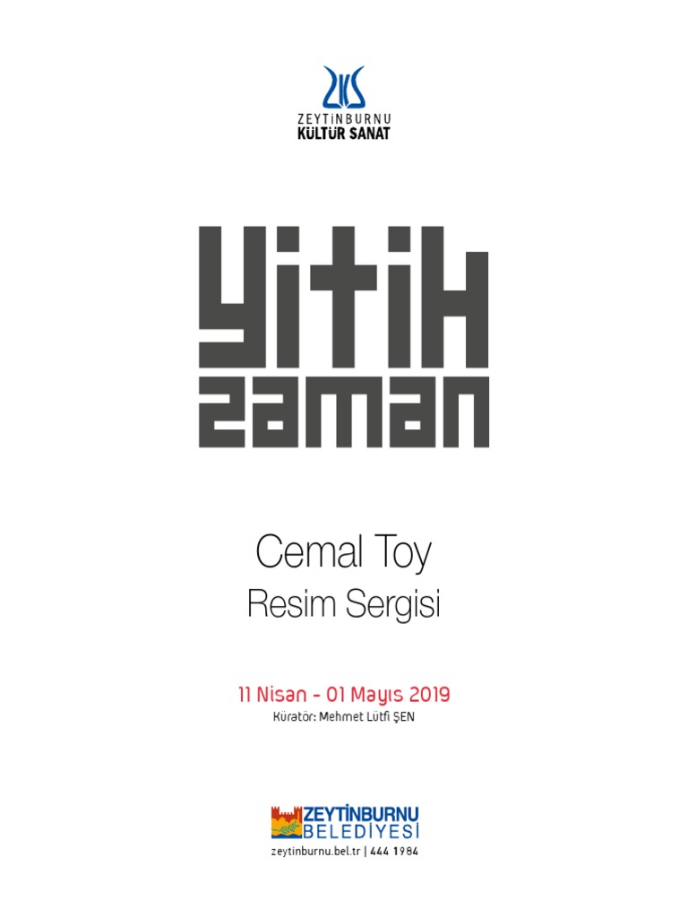 Zeytinburnu Belediyesi-Yitik Zaman Cemal Toy Resim Sergisi | PDF