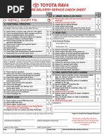 Pre-Delivery Inspection Checklist - New Car | PDF | Technology ...