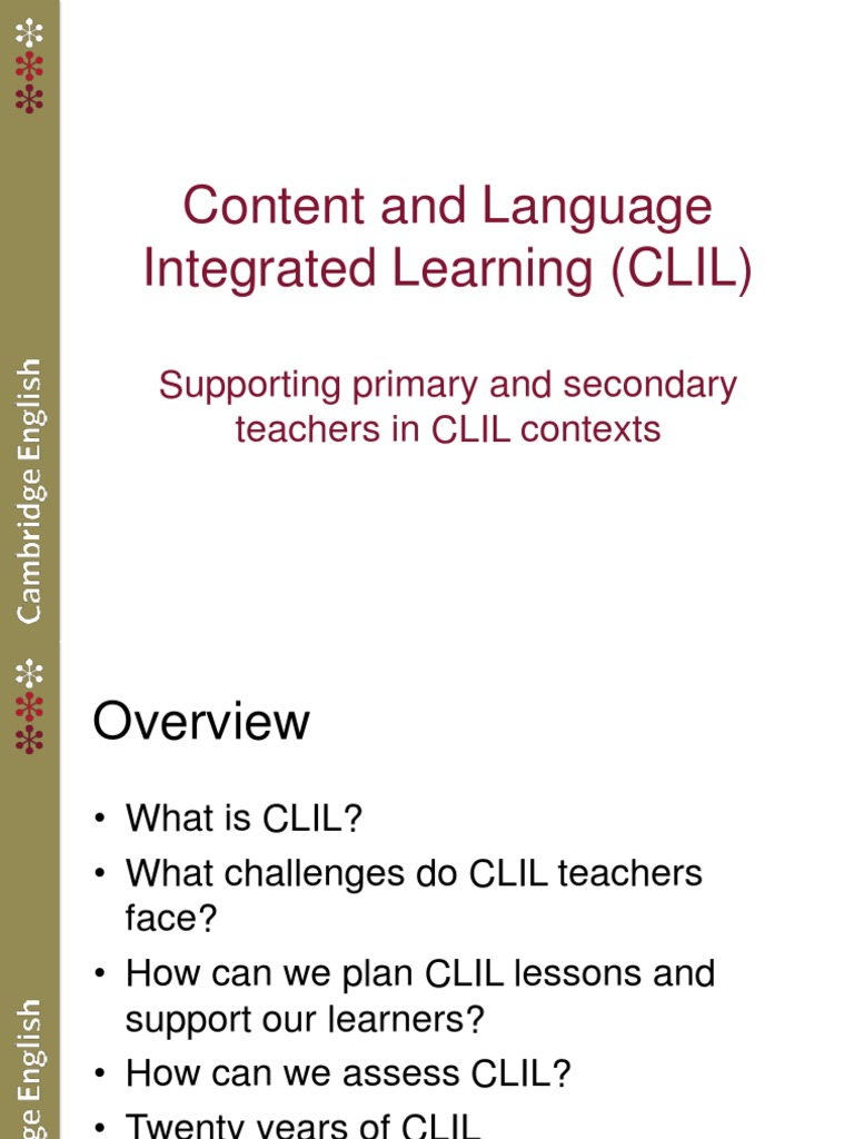 Content and Language Integrated Learning (CLIL) | PDF | Rock (Geology ...