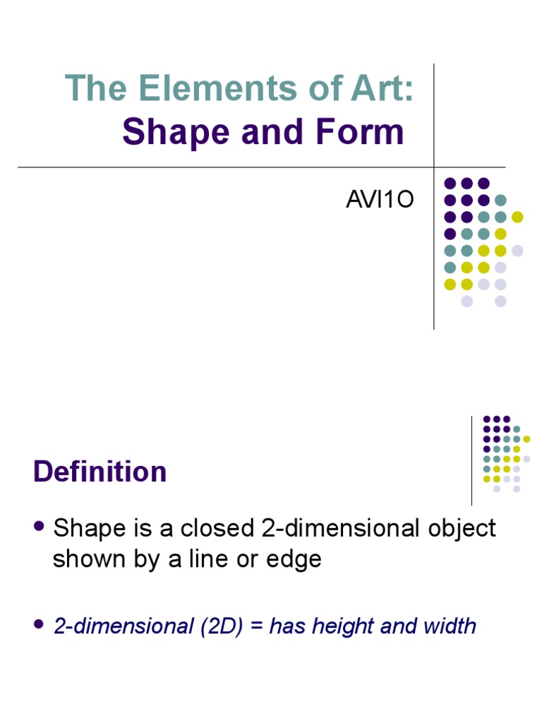 Shape and Form | PDF