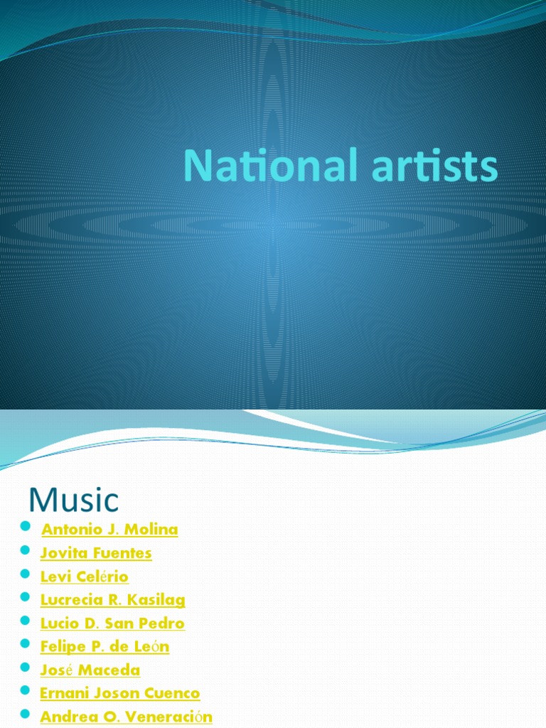 National Artists | PDF | Performing Arts | Philippines