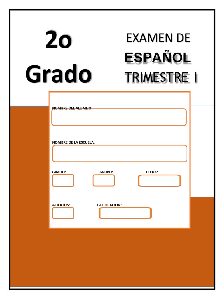 Examen de Español 2° Trimestre | PDF | Narración | Lingüística