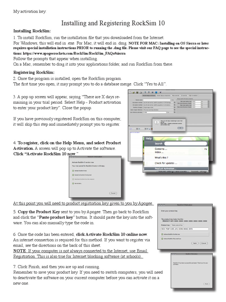 RockSim 10 Installation | PDF | Installation (Computer Programs) | Internet