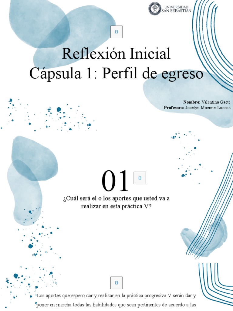Reflexión Inicial - Valentina Gaete | PDF