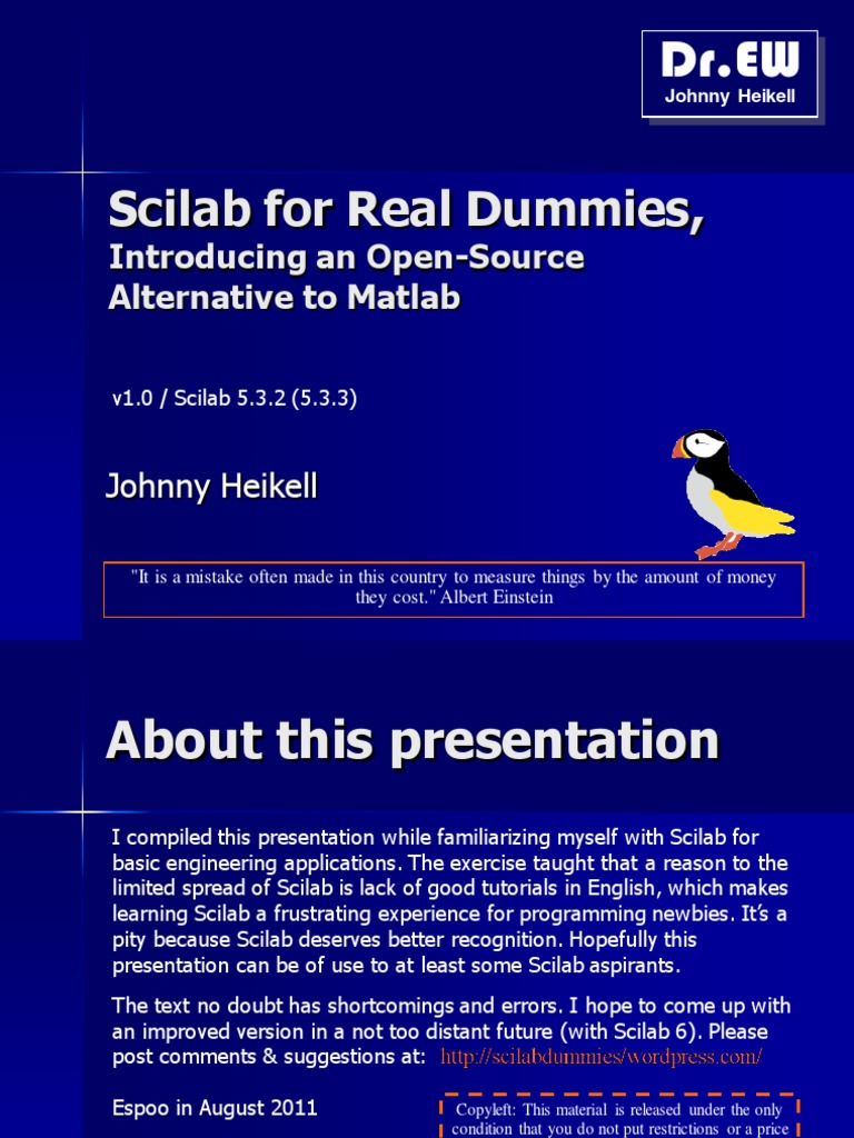 Scilabforrealdummies 160912173622 | PDF | Matlab | Command Line Interface
