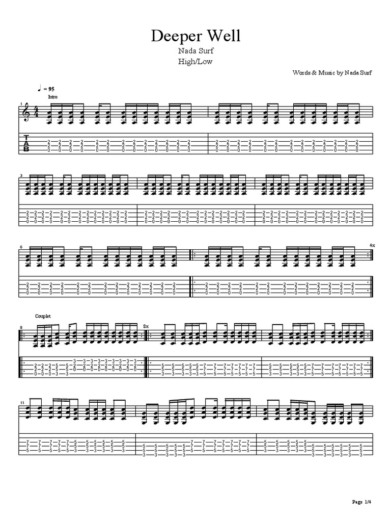 Nada Surf - Deeper Well | PDF