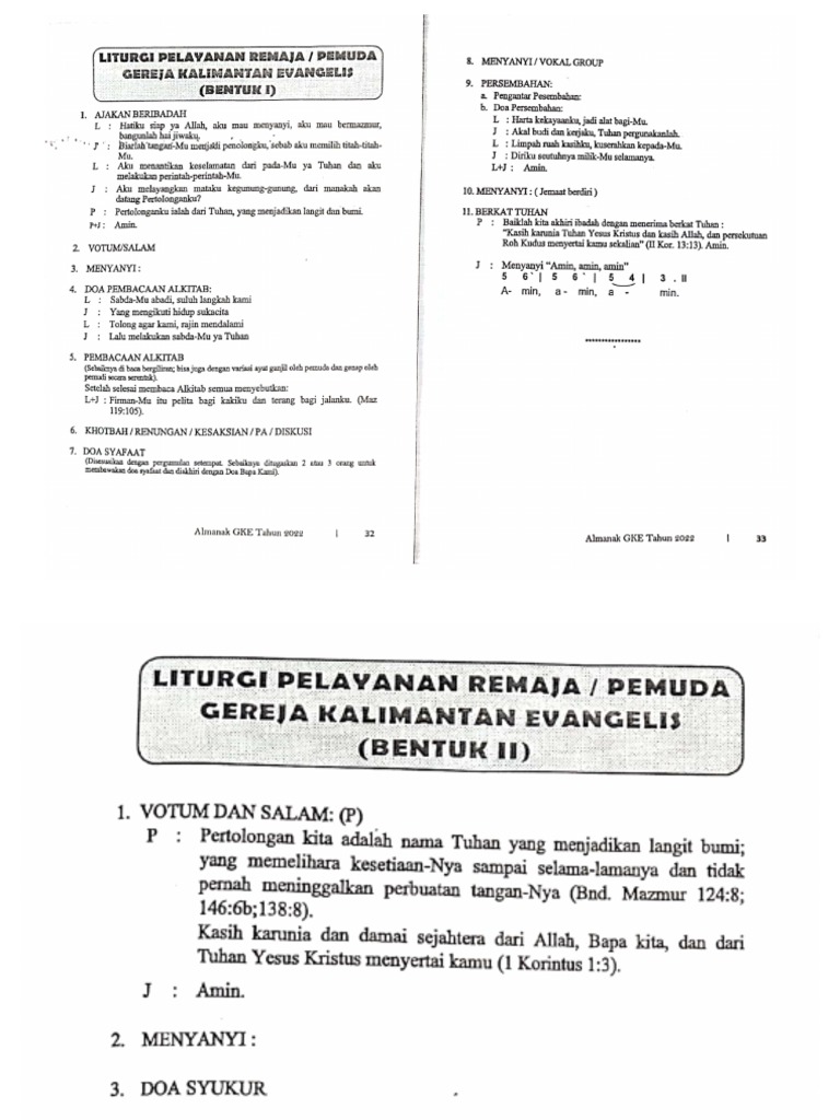 Liturgi SPRP Muru Duyung | PDF