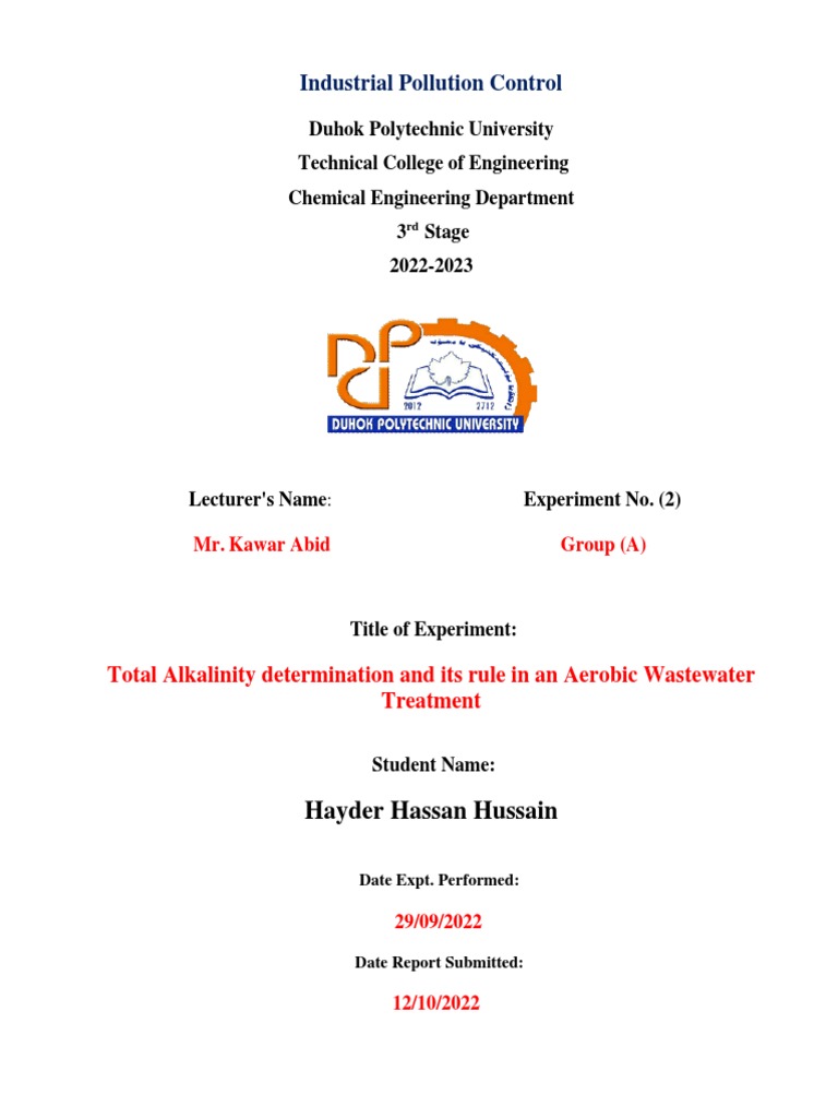 Measuring Total Alkalinity in Wastewater | PDF | Alkalinity | Ph