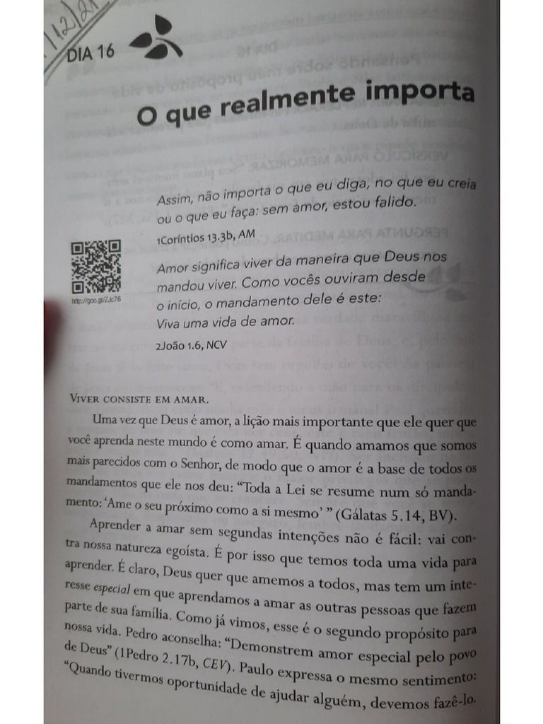 Dia 16 O Que Realmente Importa Pdf
