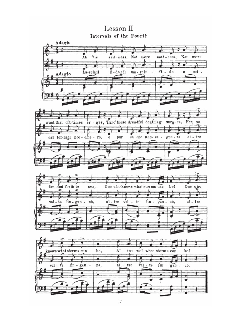 Ejercicio Vaccai Cuartas y Sextas | PDF