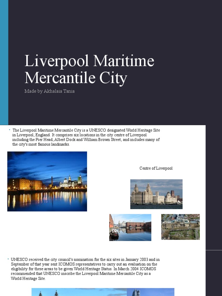 Liverpool Maritime Mercantile City Status | PDF