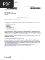 Biometric Instruction Letter | PDF | Human Migration | Immigration