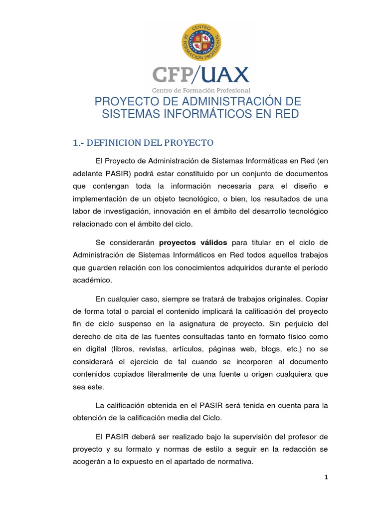 Normativa Proyecto Fin de Ciclo | PDF | Software | Informática