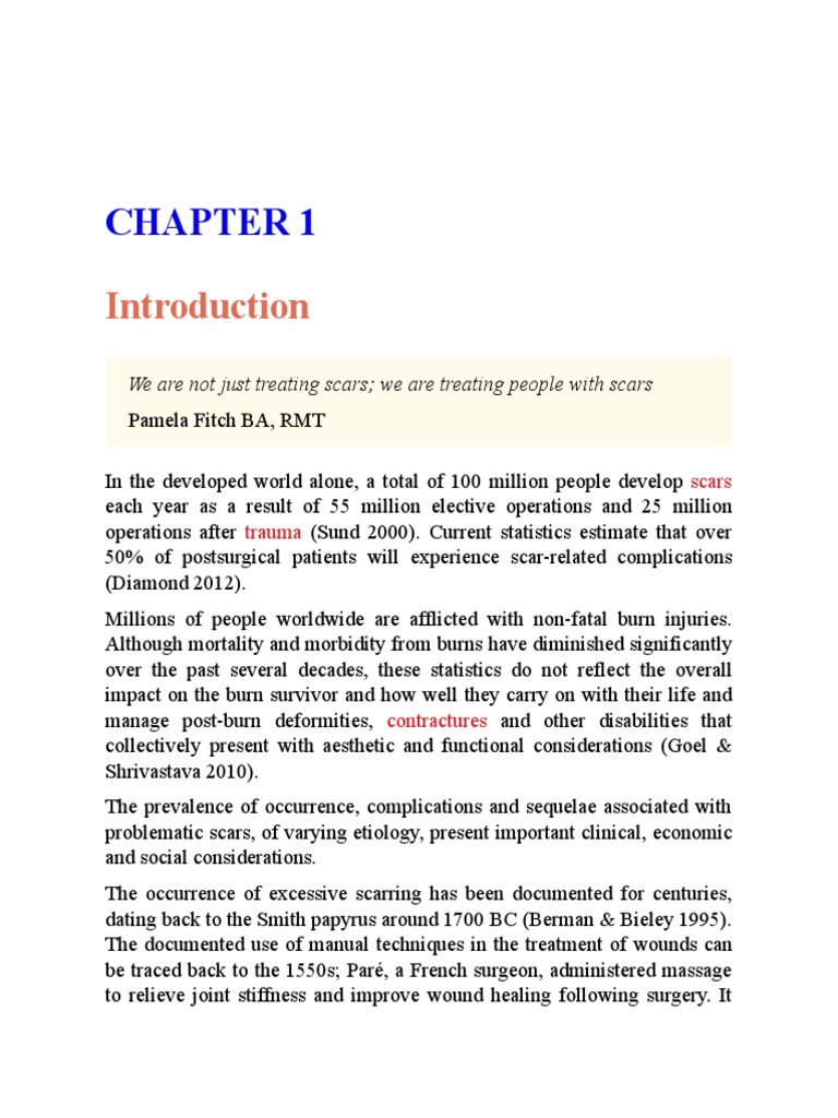 Traumatic Scar Tissue Management (054-104) | PDF | Epithelium ...