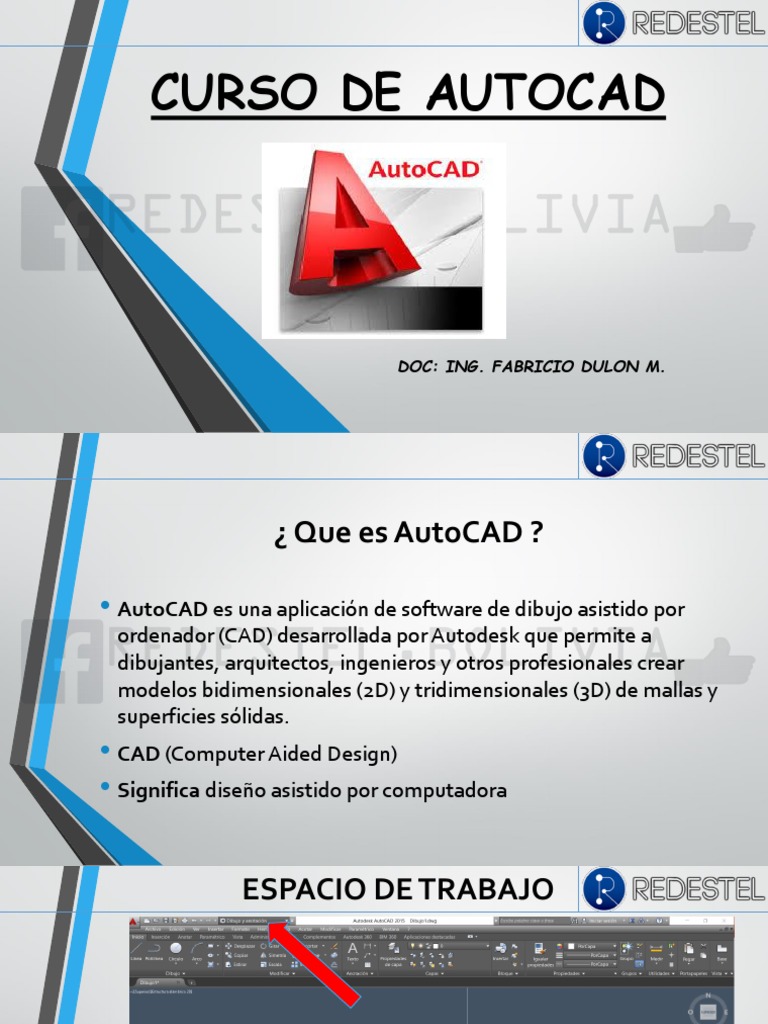 Diapositivas Curso Autocad | PDF | Cad automático | Geometría