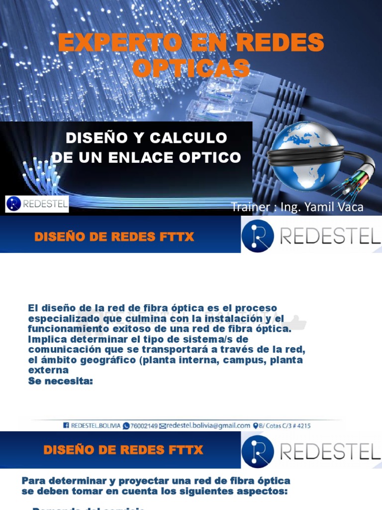 (Diseño y Calculo FTTX) | PDF | Fibra óptica | Protocolos de comunicaciones