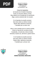 Letra Completa del Toque de Bandera | PDF