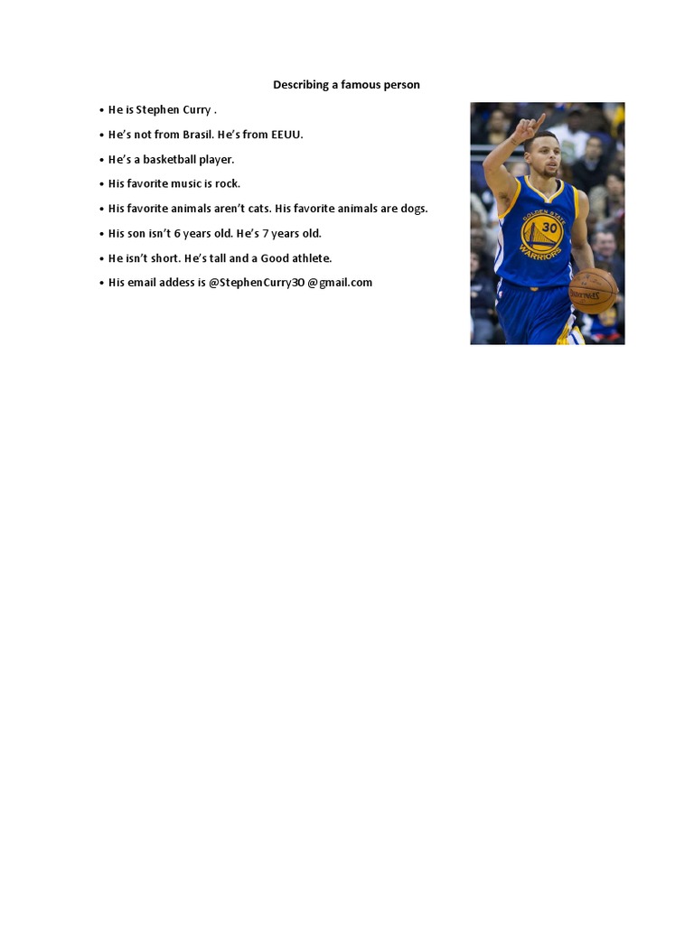A Brief Biography of NBA Star Stephen Curry Focusing on Personal ...