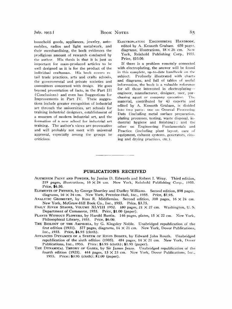 Electroplating Engineering Handbook 1955 Pdf Physical Sciences