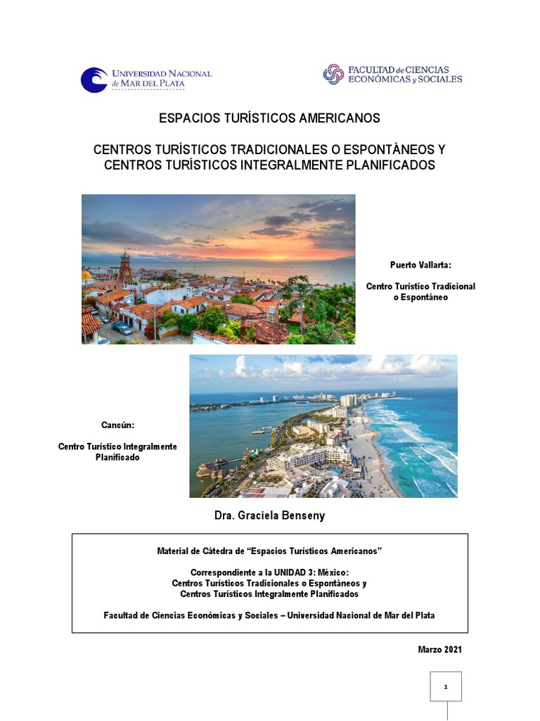Centros Turísticos Tradicionales o Espontáneos y Centros Turísticos ...