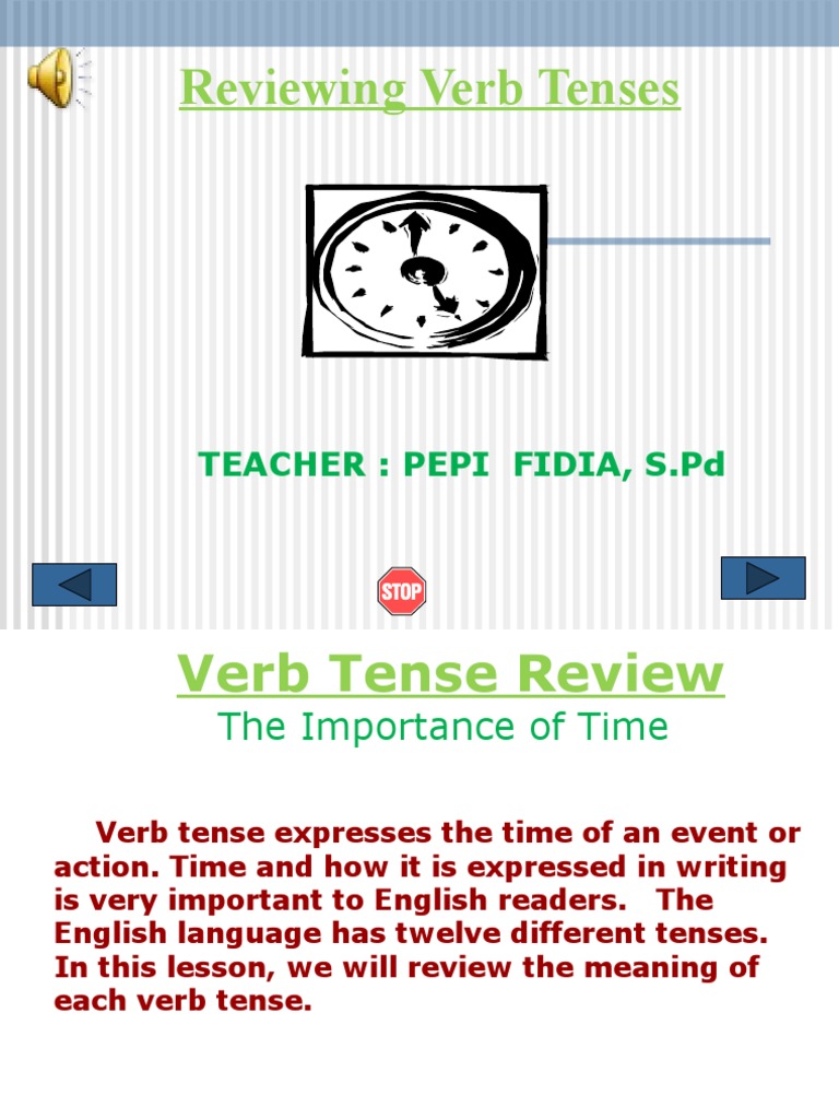 Review Verb Tenses | Download Free PDF | Grammatical Tense | Verb