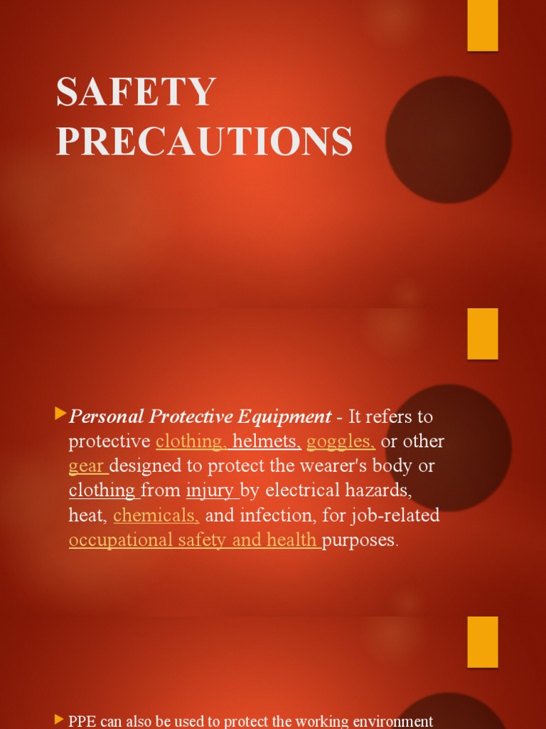Safety Precautions | PDF