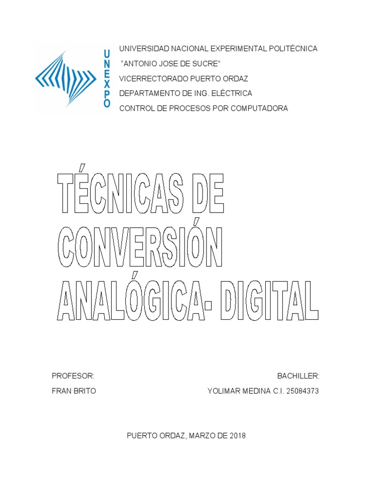 Conversión Analógico-Digital Explicada | PDF | Señal analoga ...