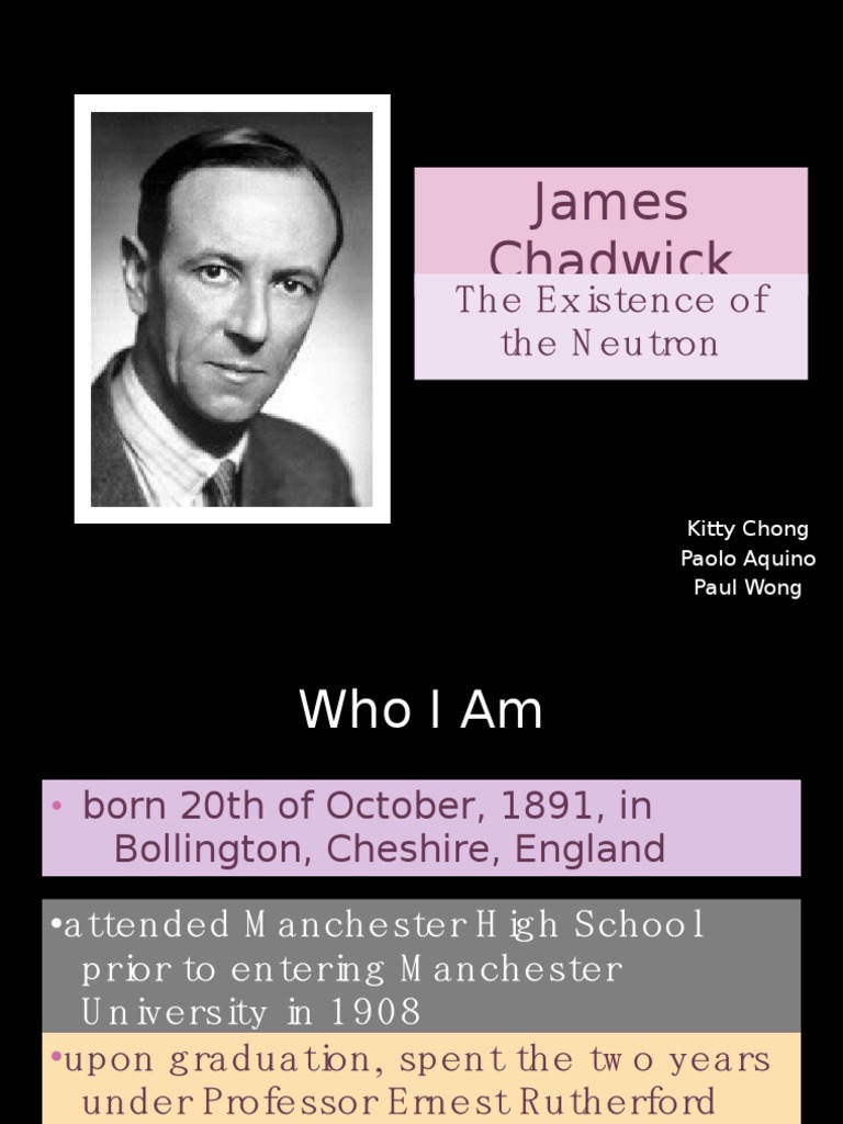 James Chadwick: Theexistenceof Theneutron | PDF | Proton | Atoms