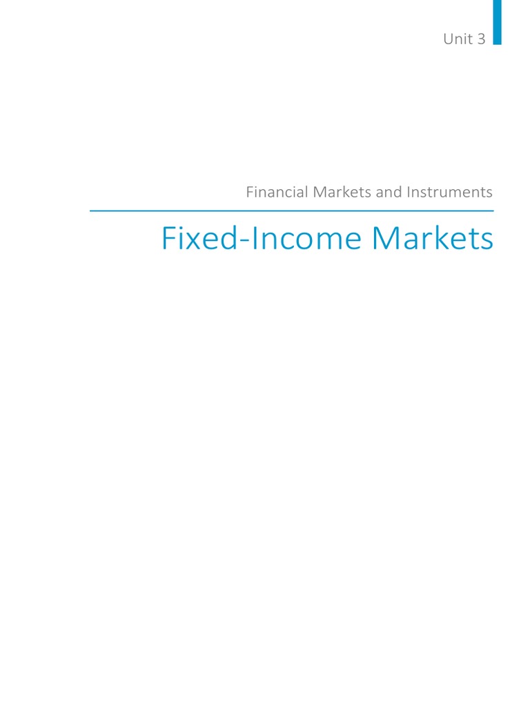 Unit 3 | PDF | Bonds (Finance) | Fixed Income