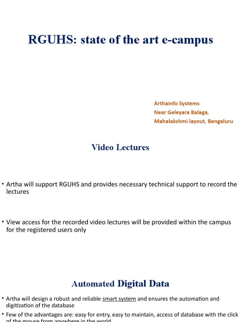 RGUHS Final Document | Download Free PDF | Databases | Automation