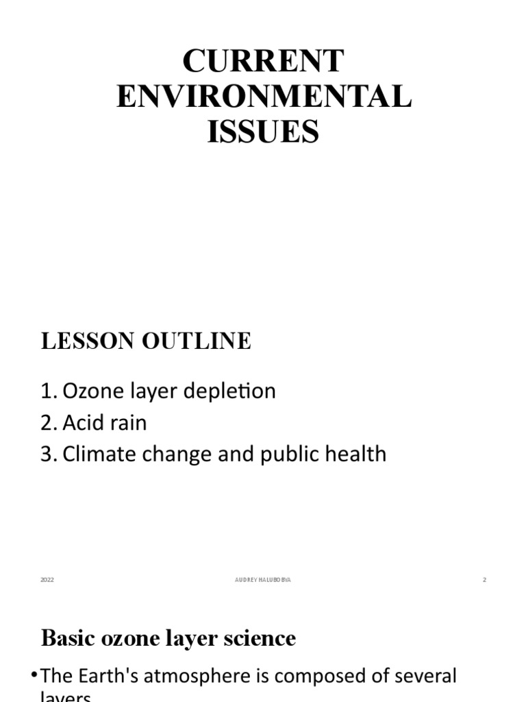 Current Environmental Issues - Ahm 2 | PDF | Greenhouse Effect ...