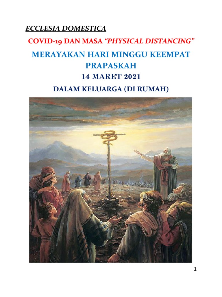 Ecclesia Domestica Merayakan Hari Minggu Keempat Prapaskah B | PDF