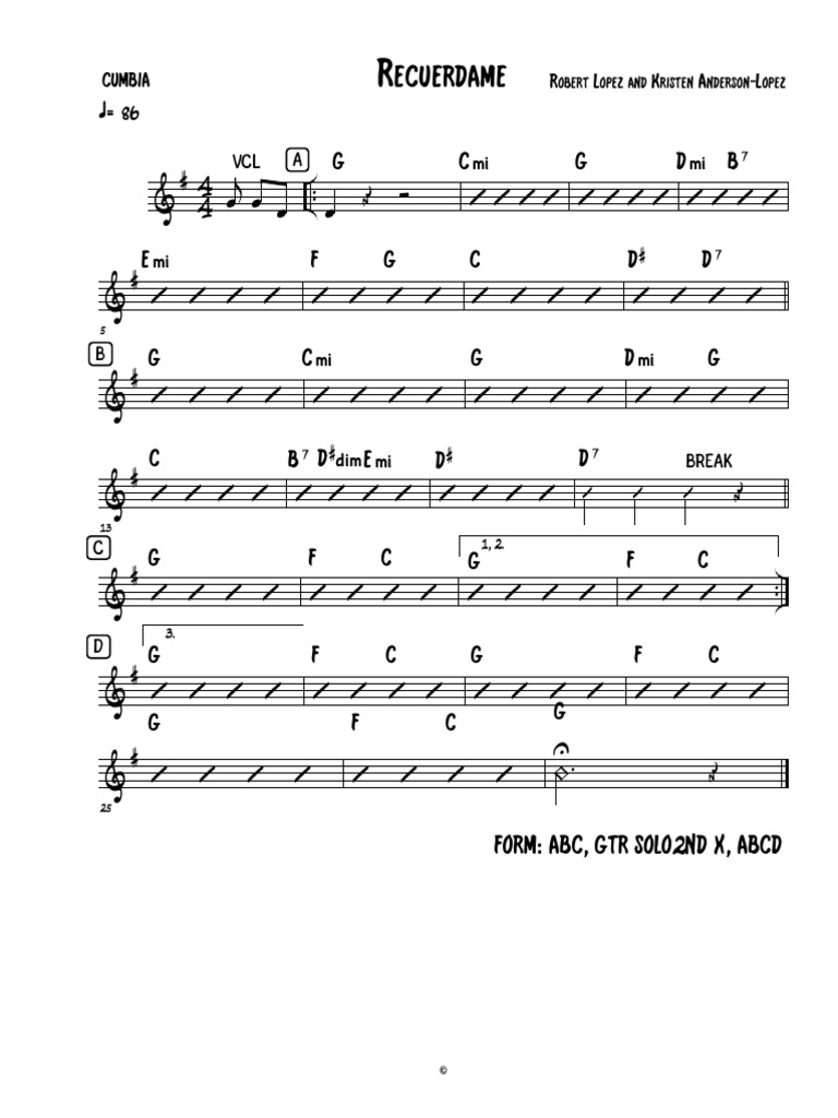 Remember Me (Recuerdame) | PDF