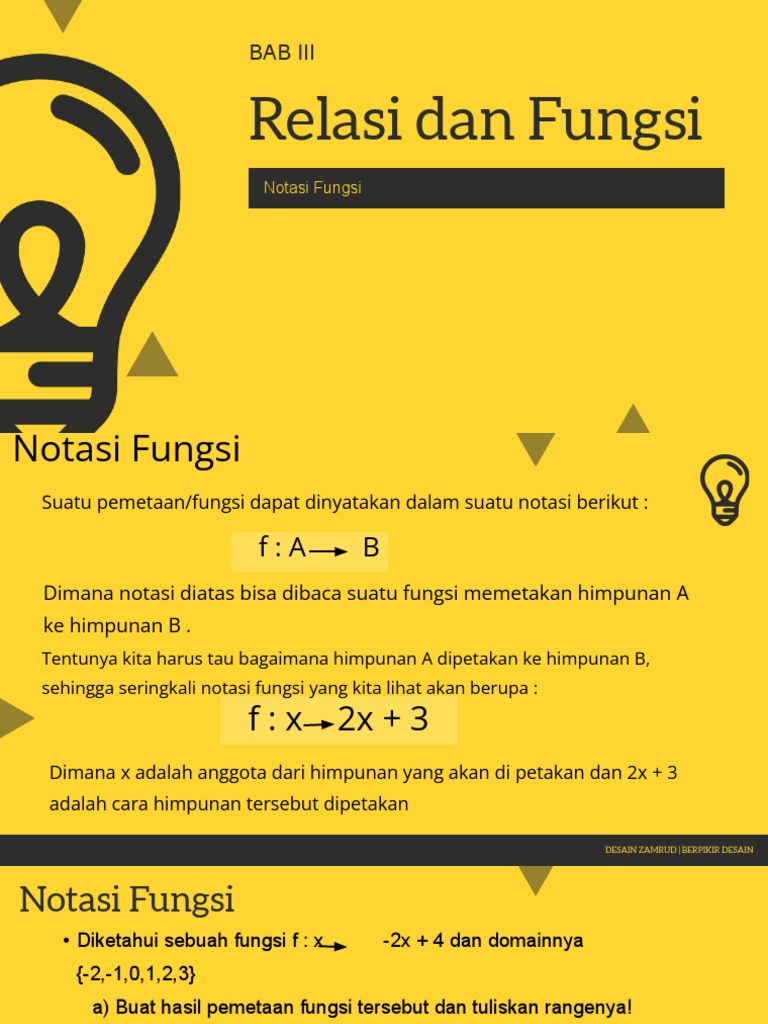 Notasi dan Grafik Fungsi Matematika | PDF