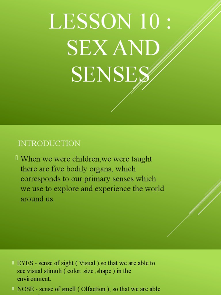 Lesson 10 | PDF | Senses | Somatosensory System