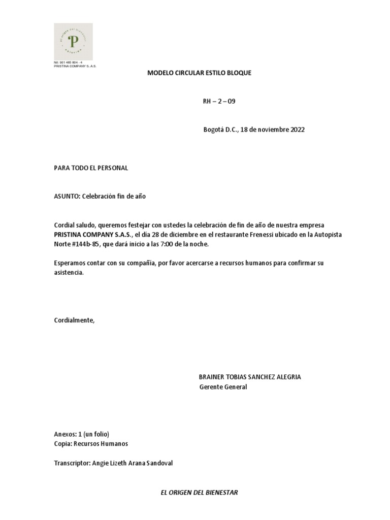 Modelo Circular Estilo Bloque | PDF