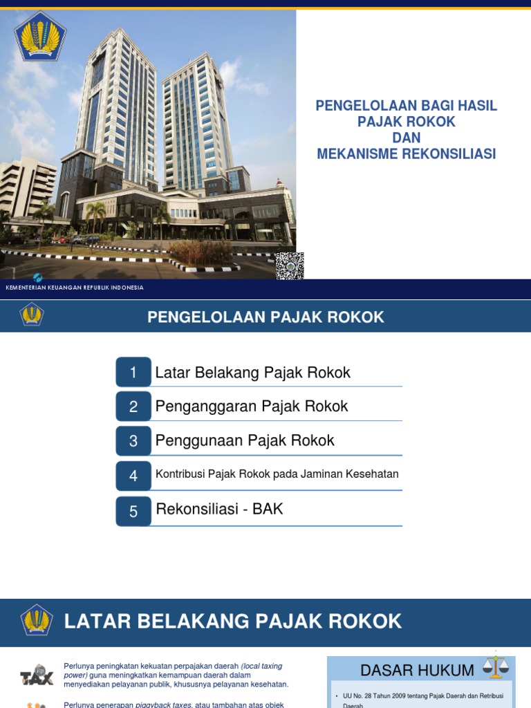 Pengelolaan DBH Pajak Rokok | PDF