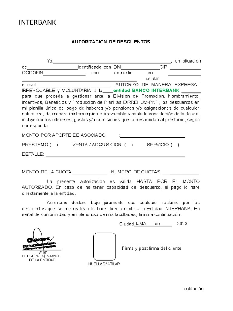Carta de Autorizacion PNP | PDF