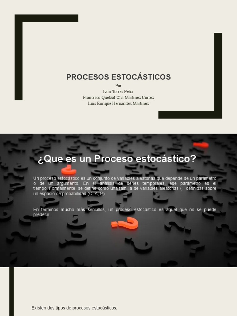 Introducción a Procesos Estocásticos | PDF | Distribución normal ...