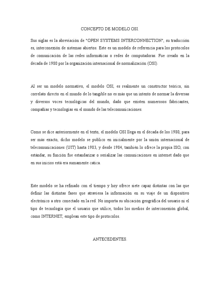 Entendiendo el Modelo OSI en Redes | PDF | Modelo osi | Red de computadoras