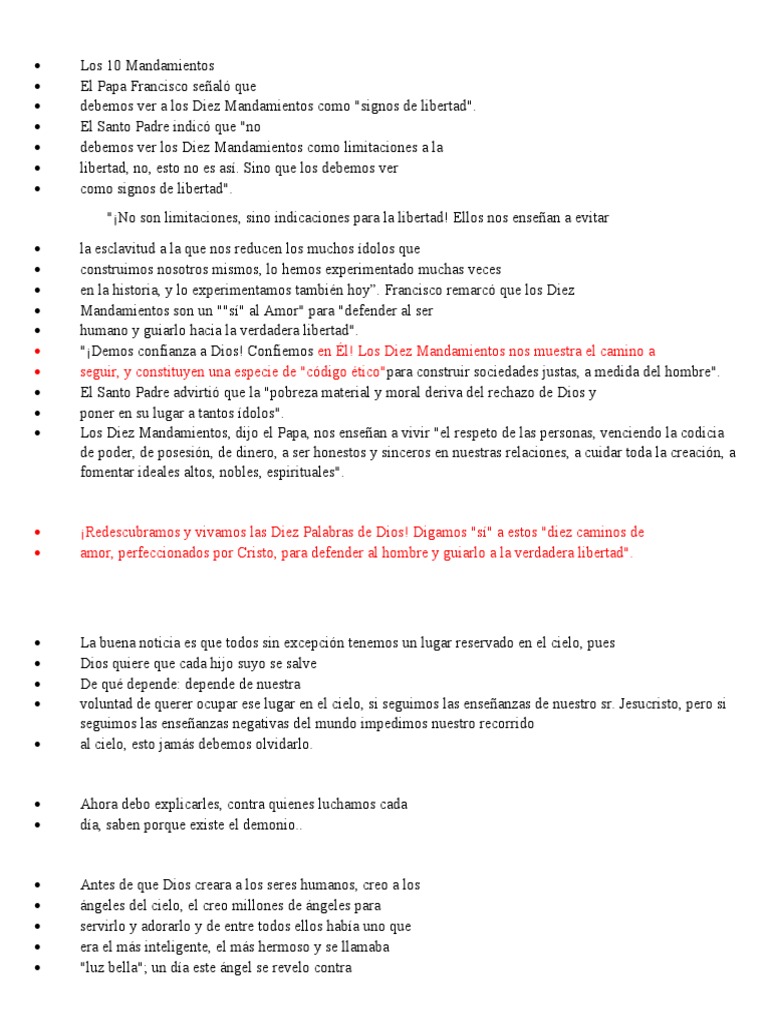 Significado y Valor de los 10 Mandamientos | PDF | Amor | Dios