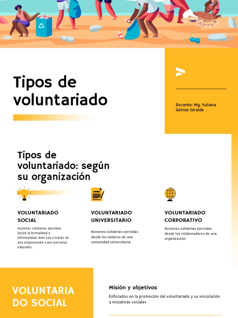 Voluntariado (Tipos y Enfoques) | PDF | Trabajar como voluntario ...