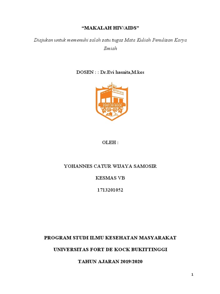 HIV/AIDS Research Paper | PDF