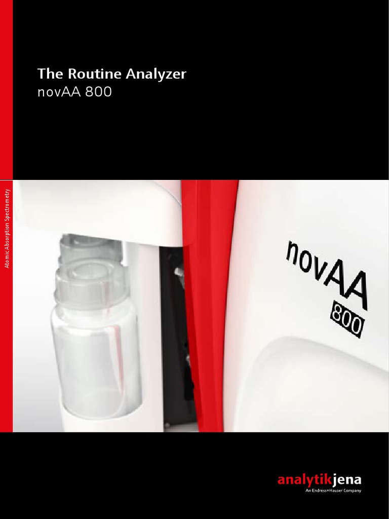 Brosur novAA 800 en | PDF | Atomic Absorption Spectroscopy | Metals