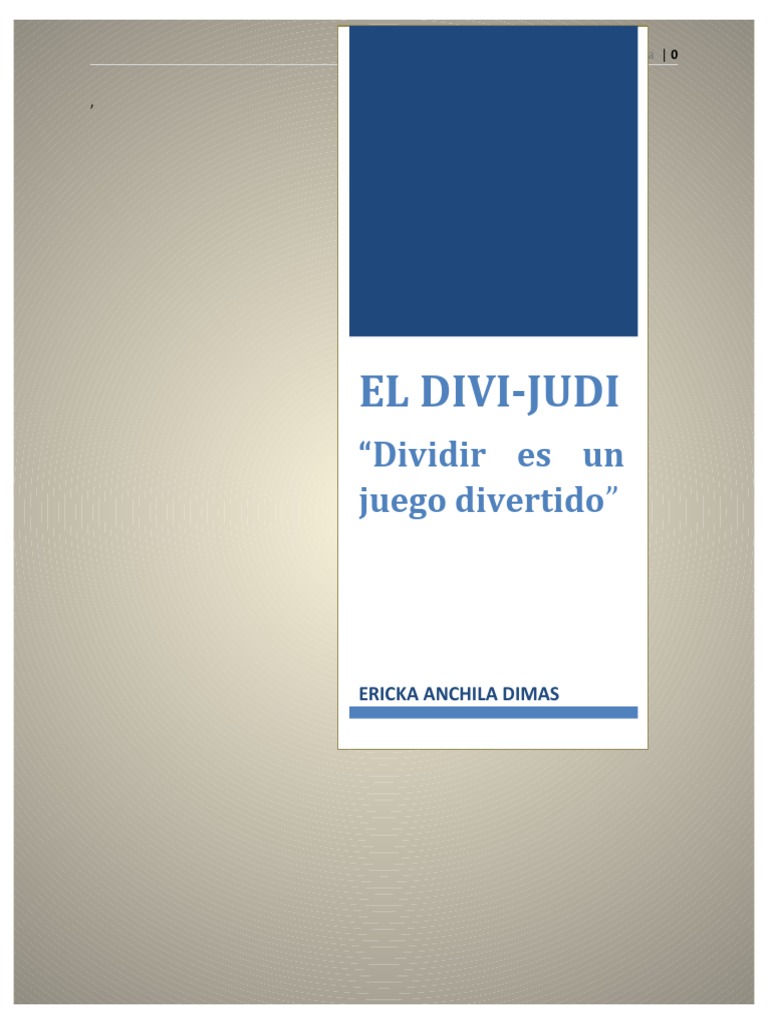 Anchila Dimas, Ericka-EL DIVI-JUDI C2 | PDF | Enseñando | Aprendizaje