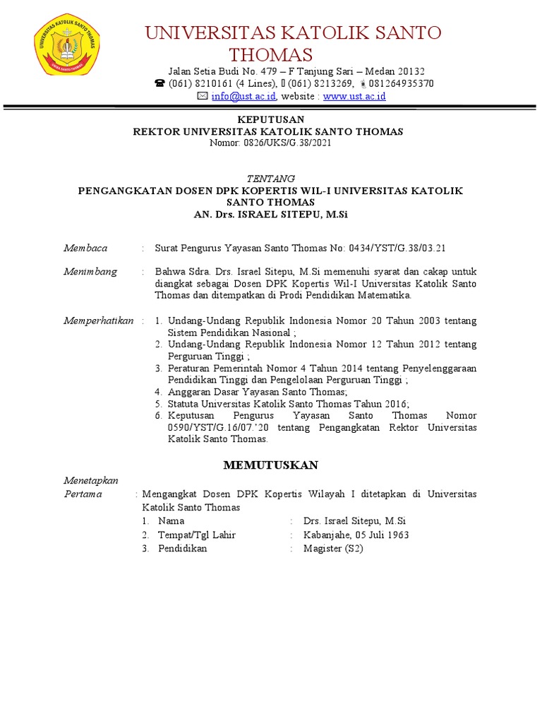 SK Dosen Pindah Homebase | PDF SK Dosen Pindah Homebase | PDF
