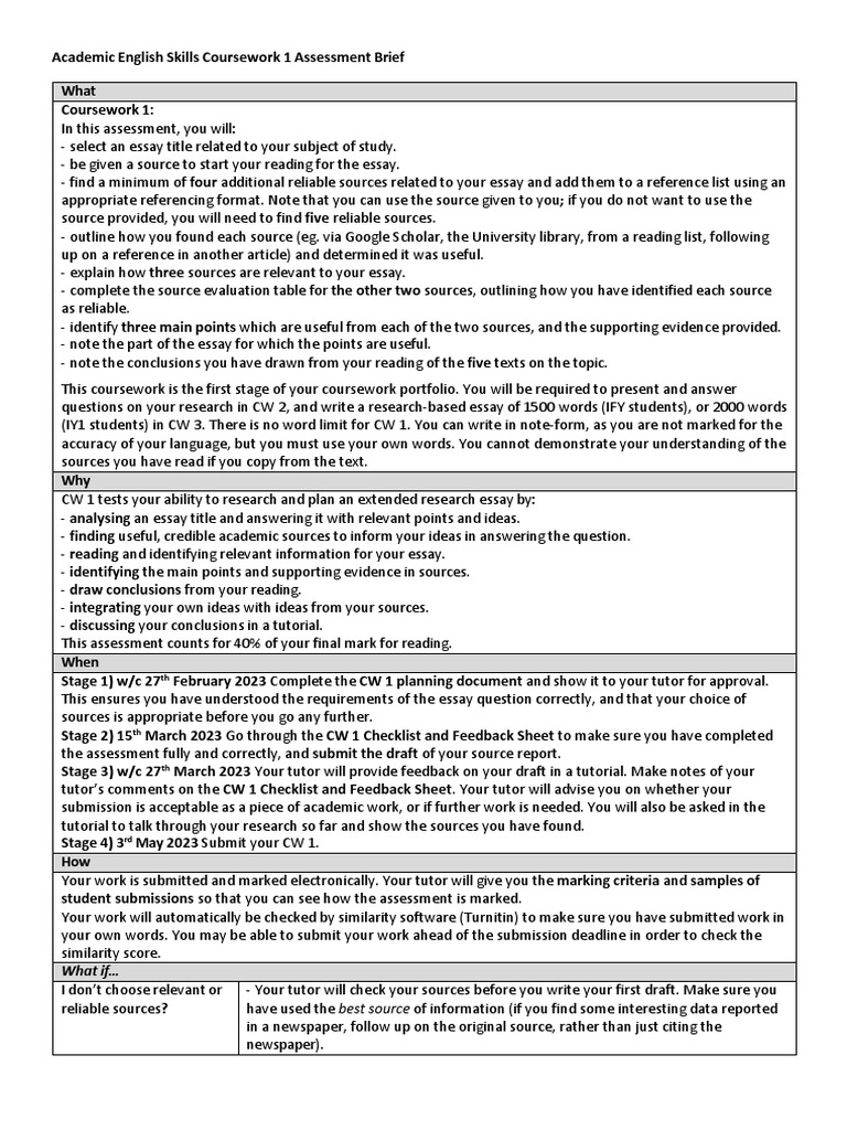 AES Coursework1 Assessment Brief Jan 2023 | PDF | Zoo | Animal Welfare